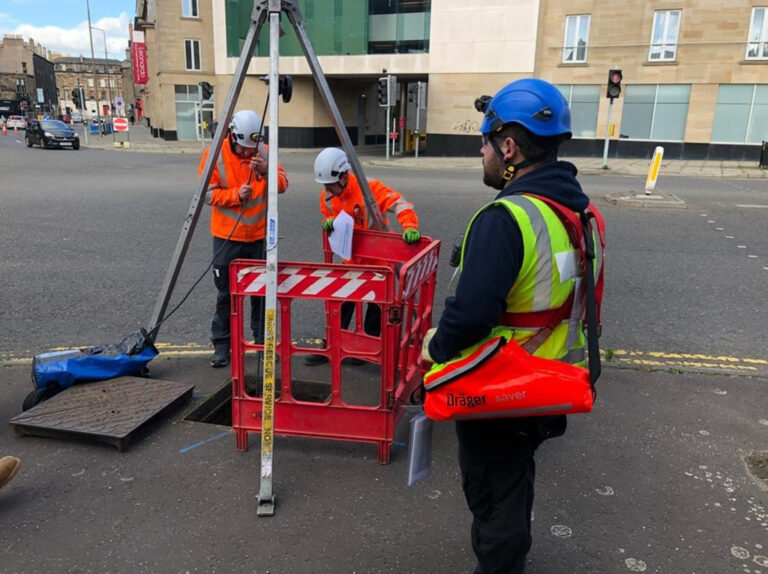 Laser Scanning Survey for Sewer Location - Adaptive Surveys